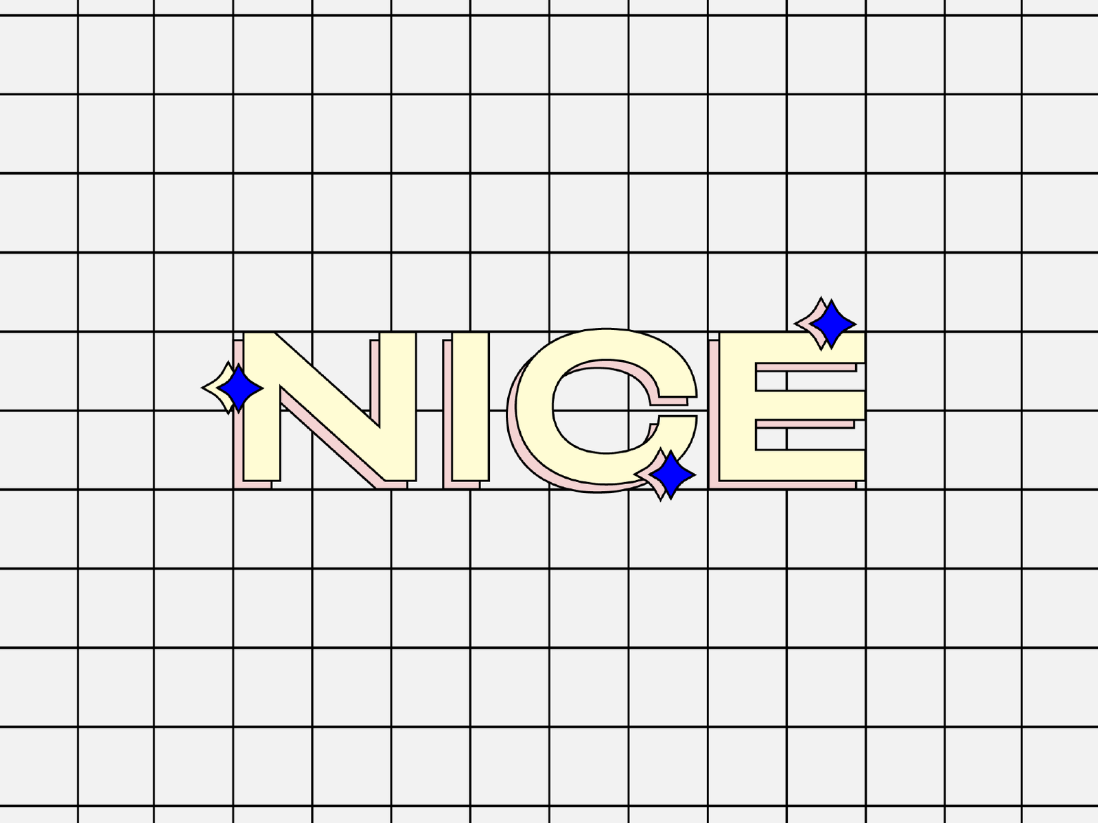 NICE Lettering by Kenzie Amick on Dribbble