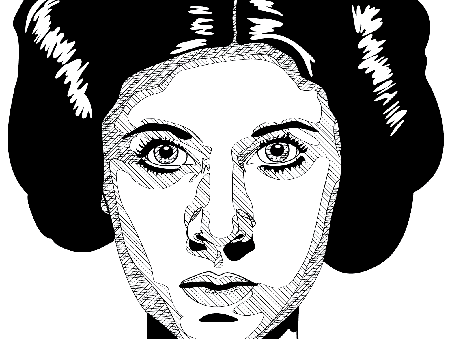 Carrie Fisher by Adieu Love on Dribbble
