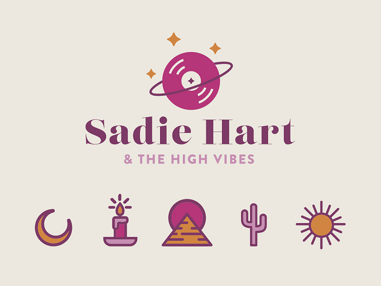 Sadie Hart Logo + Icons by Rebecca Reitz on Dribbble