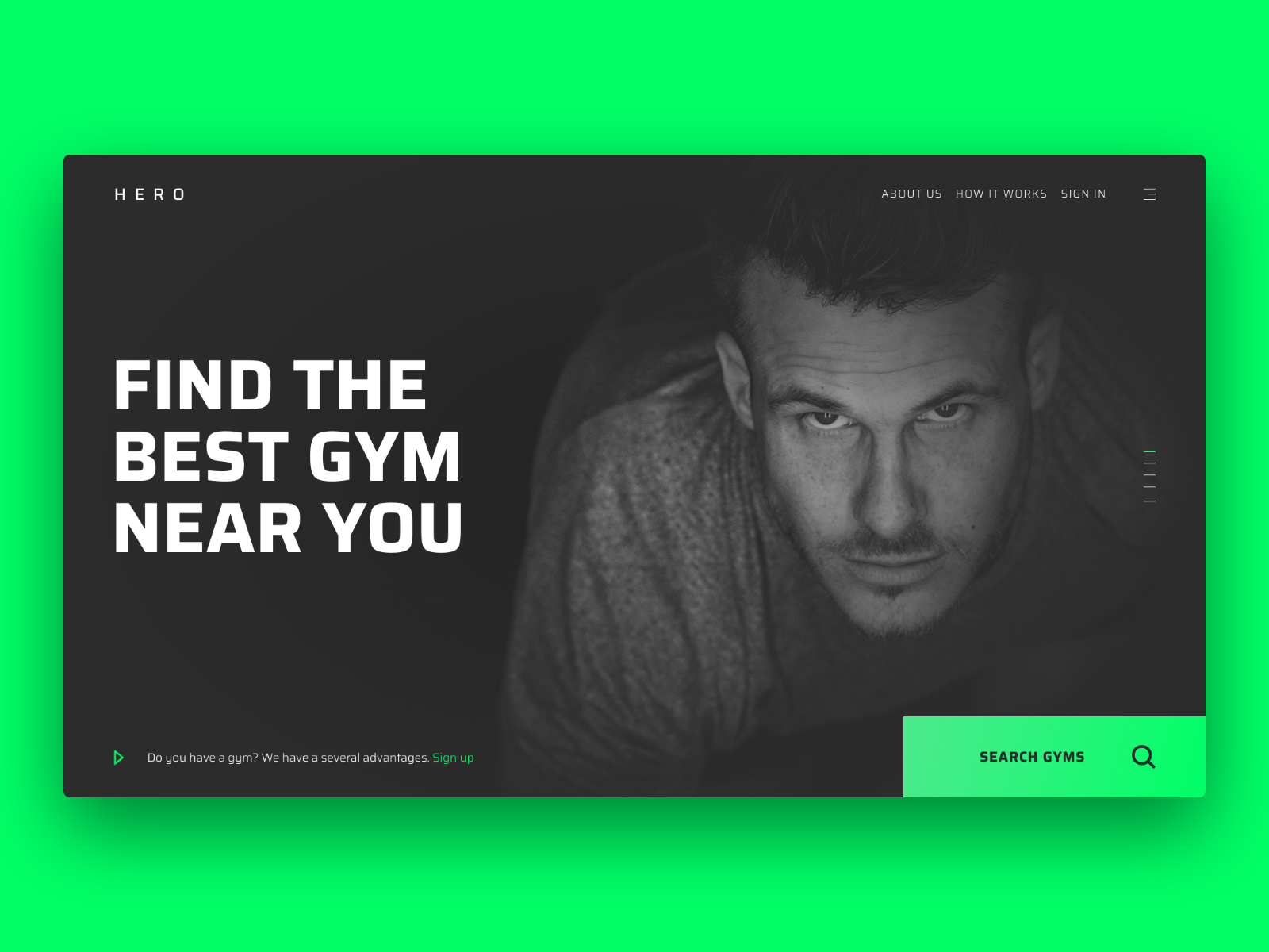 Hero Landing Page by vini on Dribbble