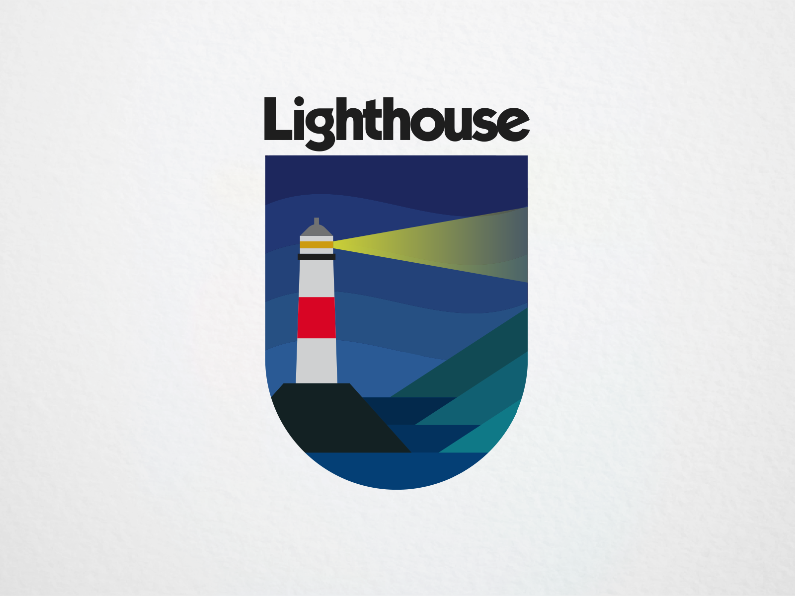 Lighthouse Badge Design - Night by Manuel Cordero on Dribbble
