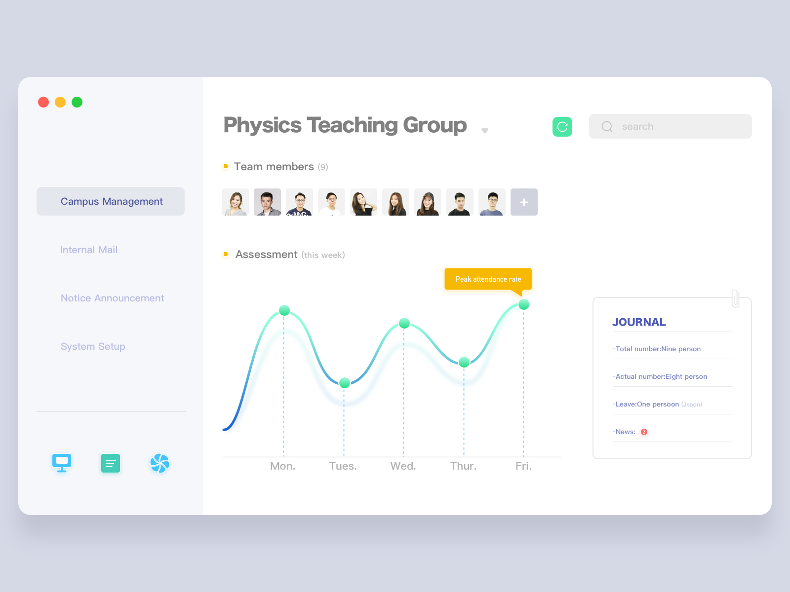 Educational Backstage Management Interface by mssek on Dribbble