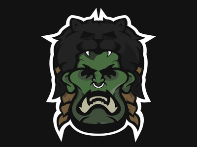 Orc logo by johnunknown1 on Dribbble