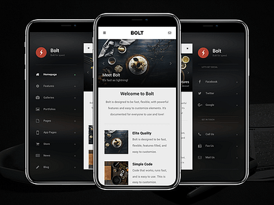 Black Sidebar Design designs, themes, templates and downloadable ...