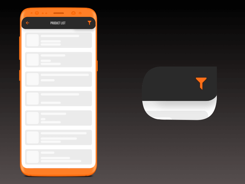 Floating filter by Sairengy 👽 on Dribbble