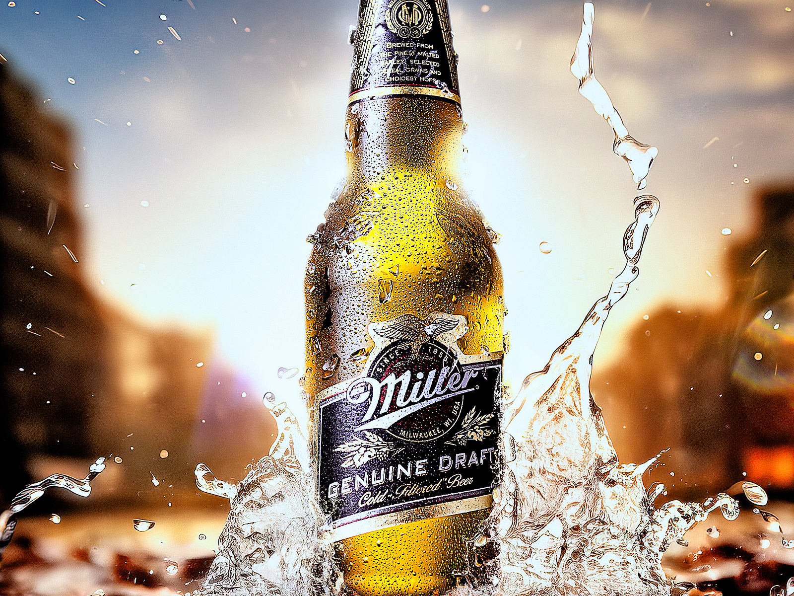 COMPOSITION FOR MILLER BEER by ZK DESIGN on Dribbble