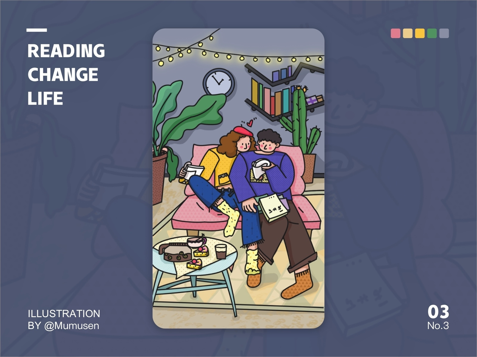 reading change life by Mumusen on Dribbble