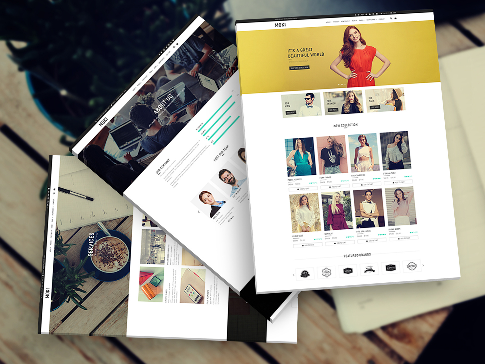 Moki - Multipurpose PSD Template Mockup 3D by Mai Xuan Man on Dribbble