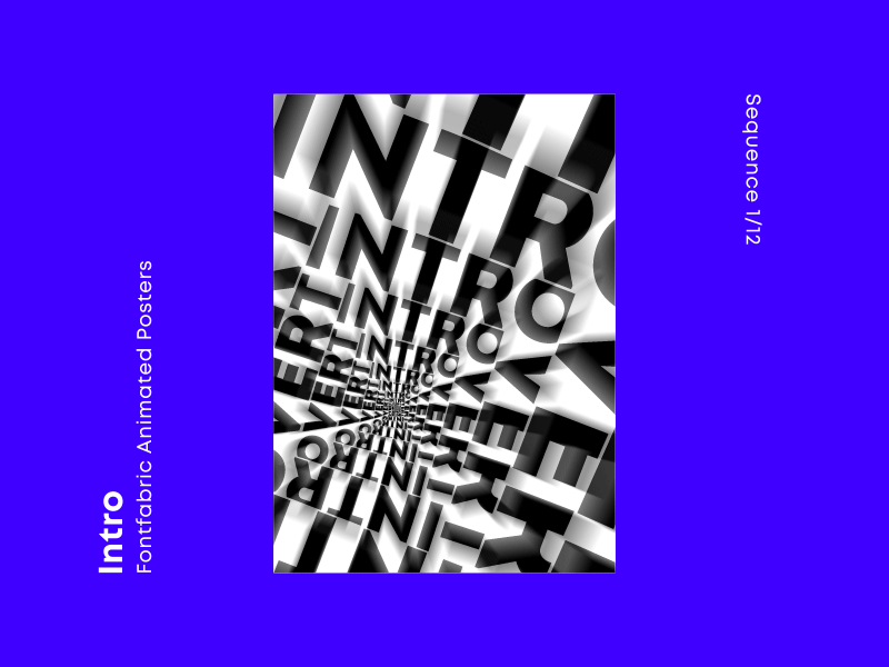 Animated Posters - Intro by Fontfabric on Dribbble