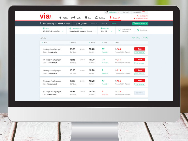 Train results page by PRANEESH MP on Dribbble