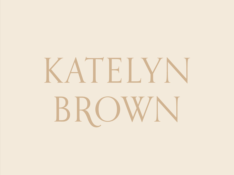 Katelyn Brown Photography - Branding by Laura Bennett on Dribbble