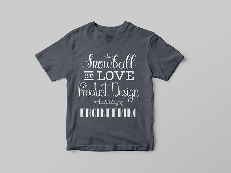 T-shirt Snowball Digital Design V3 by Filipa Amado on Dribbble