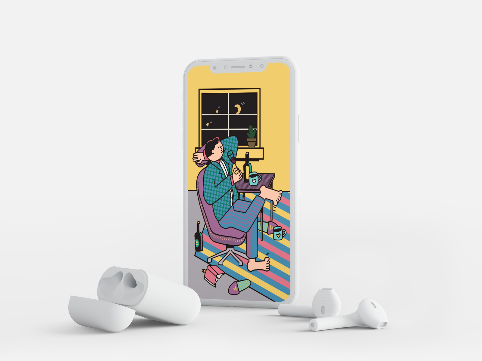 手机开屏页～ by Akili on Dribbble