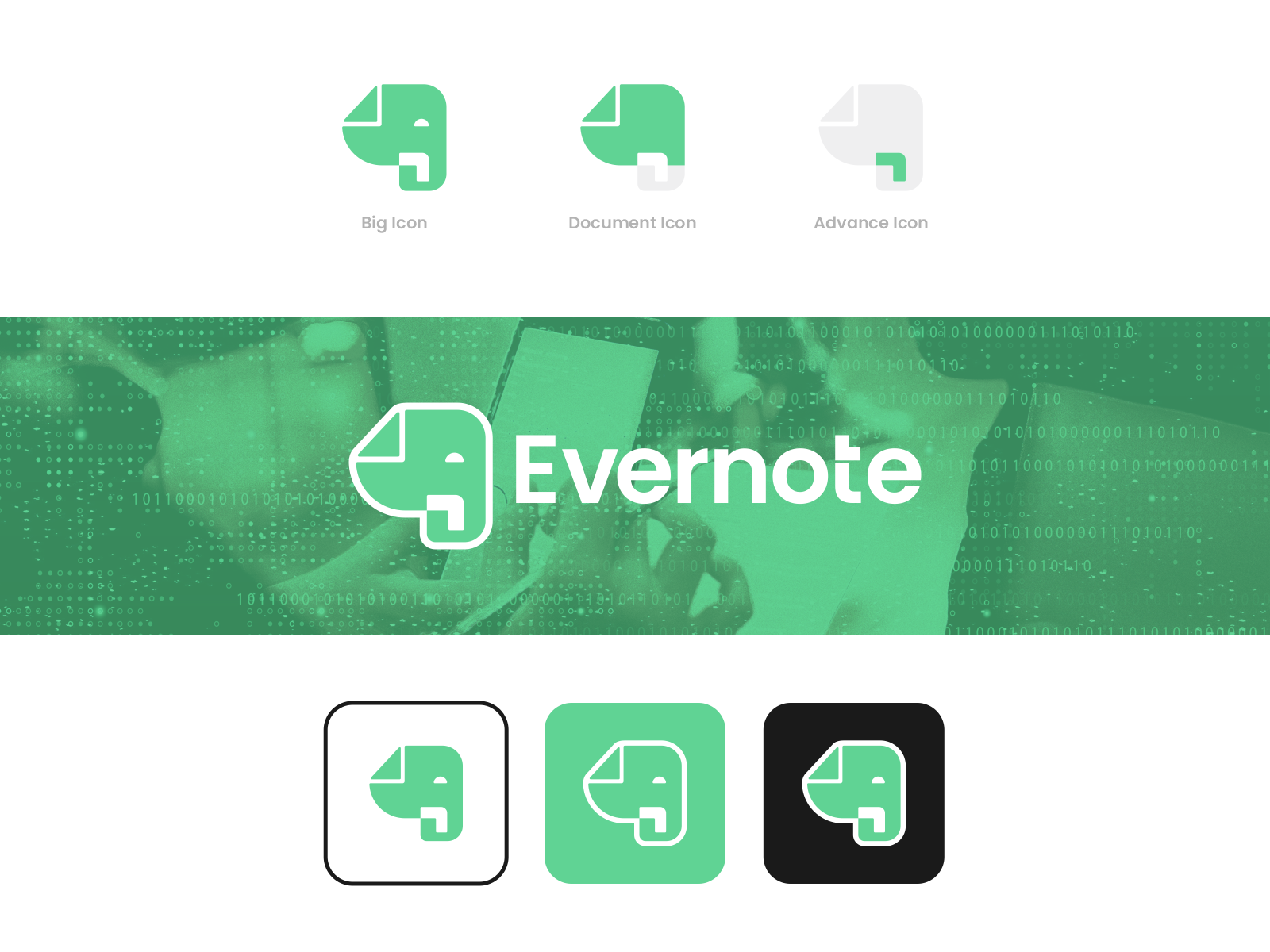 Redesign Logo Evernote by Garagephic Studio on Dribbble