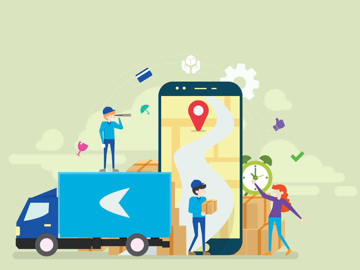 Food Delivery Order Tracking App by aPurple on Dribbble