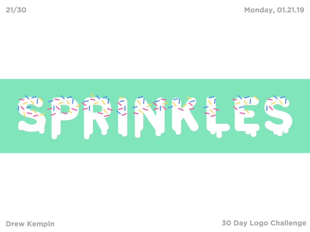 Sprinkles Logo (30 Day Logo Challenge) by Drew Kempin on Dribbble