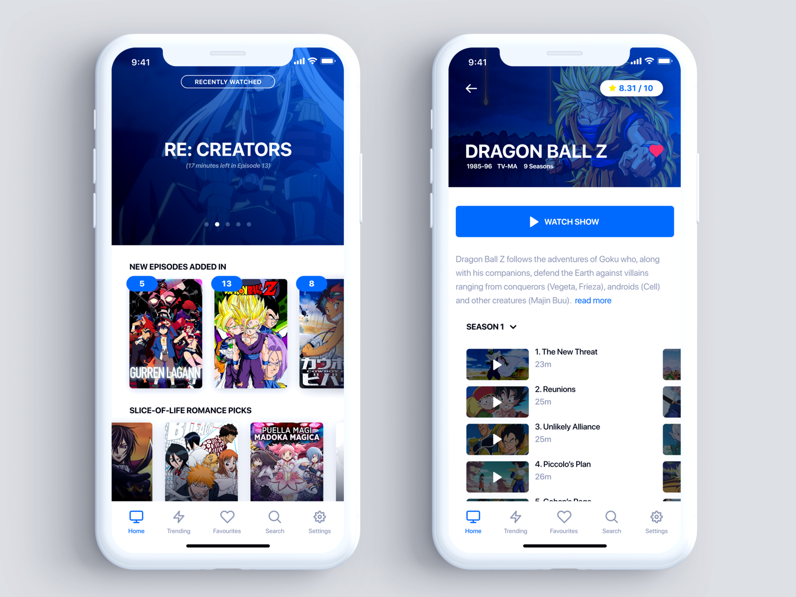 UI | Streaming App (Light Mode) by Stefan Kristian Spassov on Dribbble