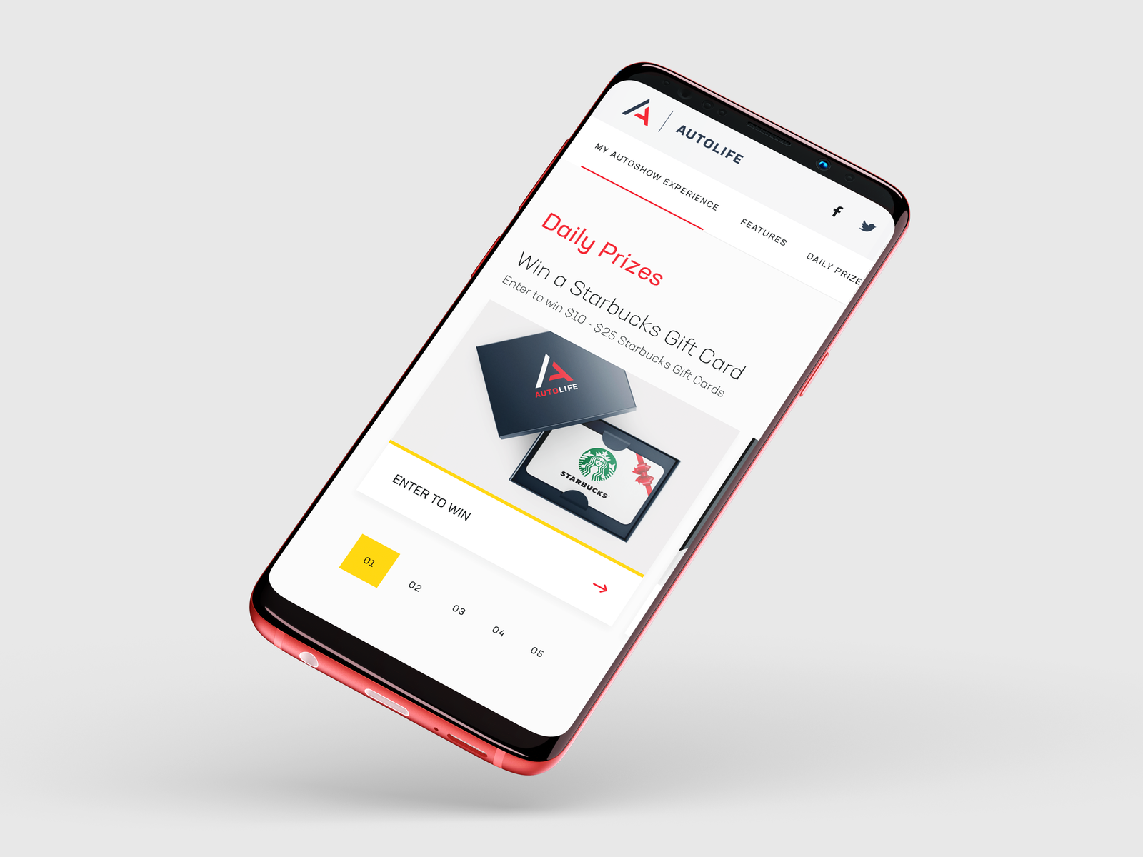 Autolife web app for Toronto Autoshow by Yana Stepchenko for Arbiter Creative on Dribbble