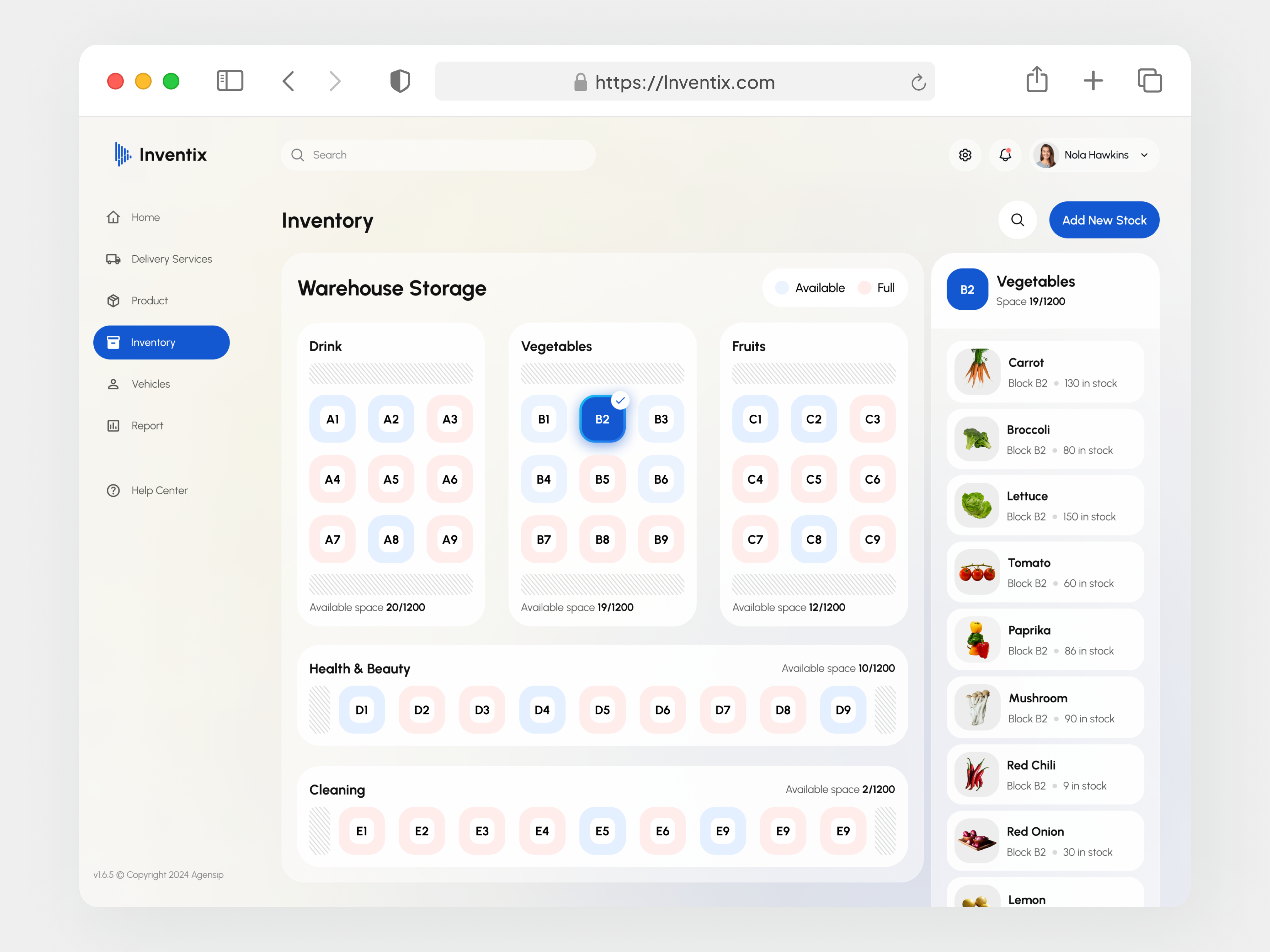 Inventix- SaaS Warehouse -Inventory by Muhammad Rifqi for Agensip UI UX ...