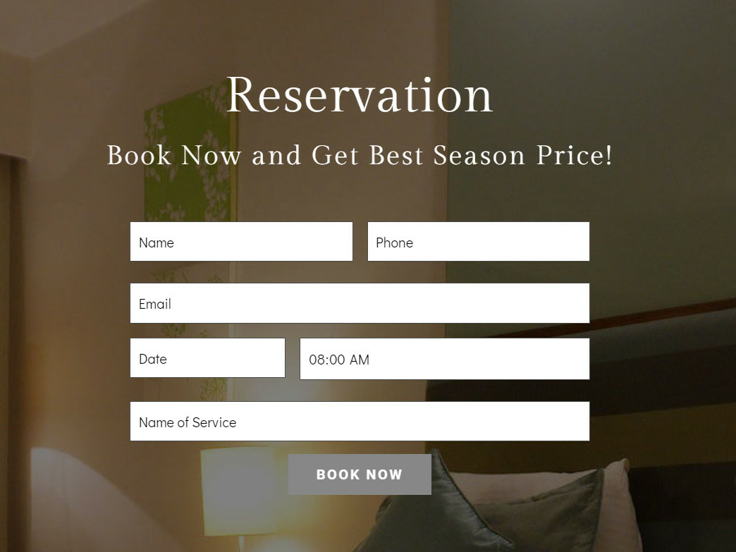 8b Online Website Builder | Reservation Form! by 8b Website Builder on ...