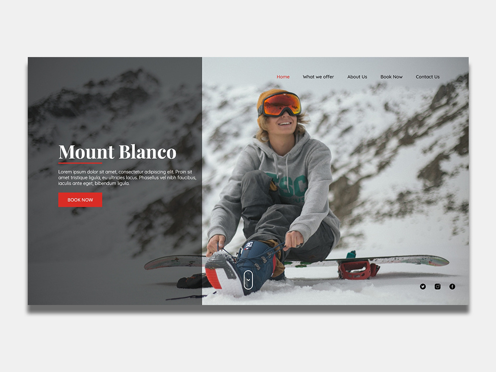 Mount Blanco by Kreative Gush on Dribbble