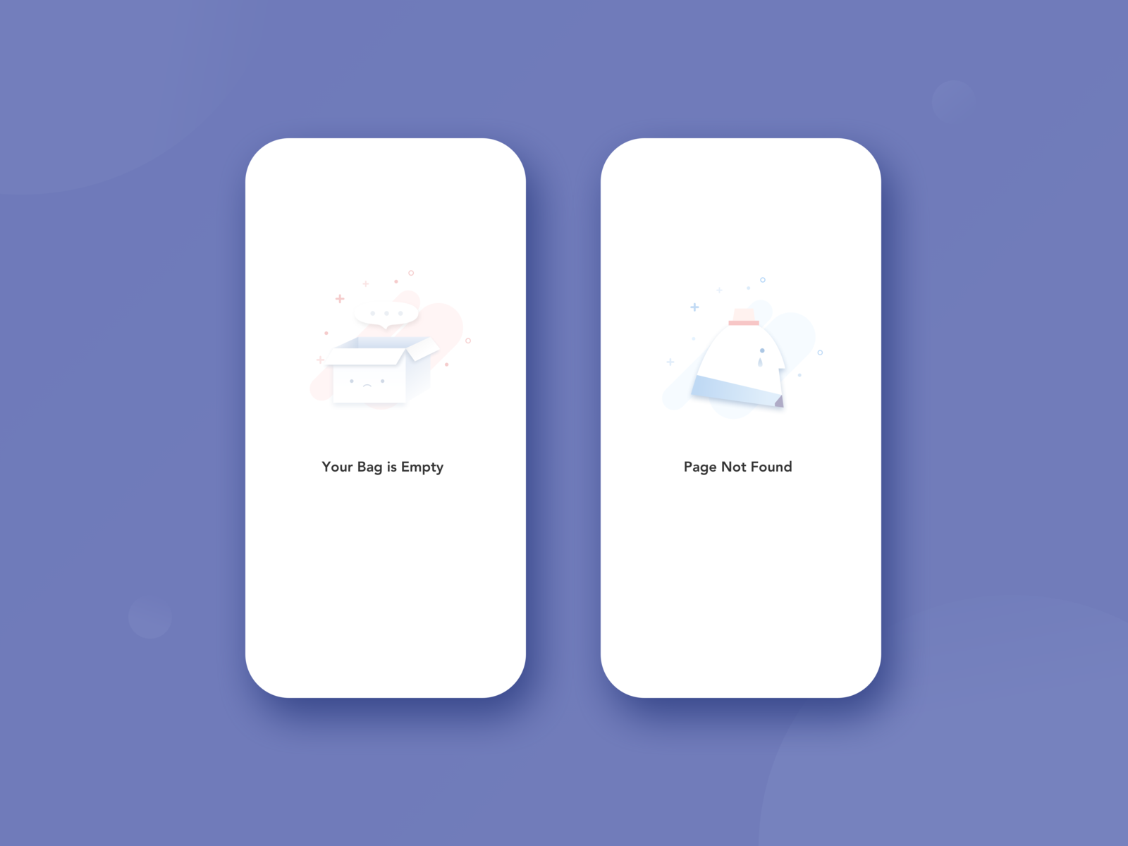 Simple & Fresh Empty Status by Charlene Hu on Dribbble