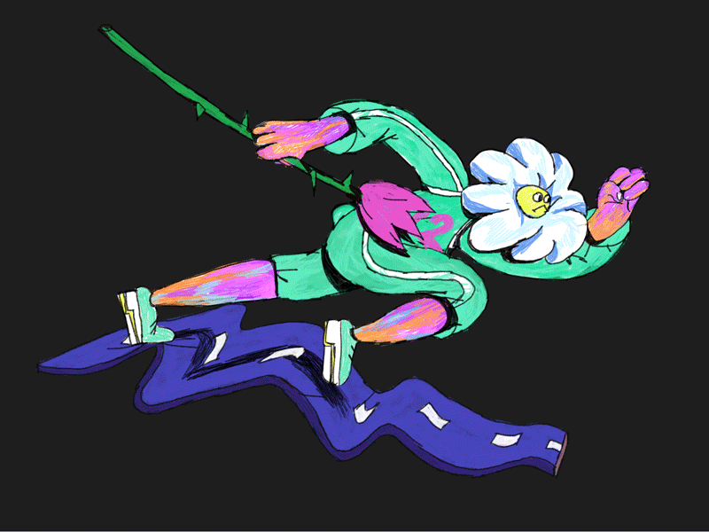 plant based runner! by Mido Avdagic on Dribbble