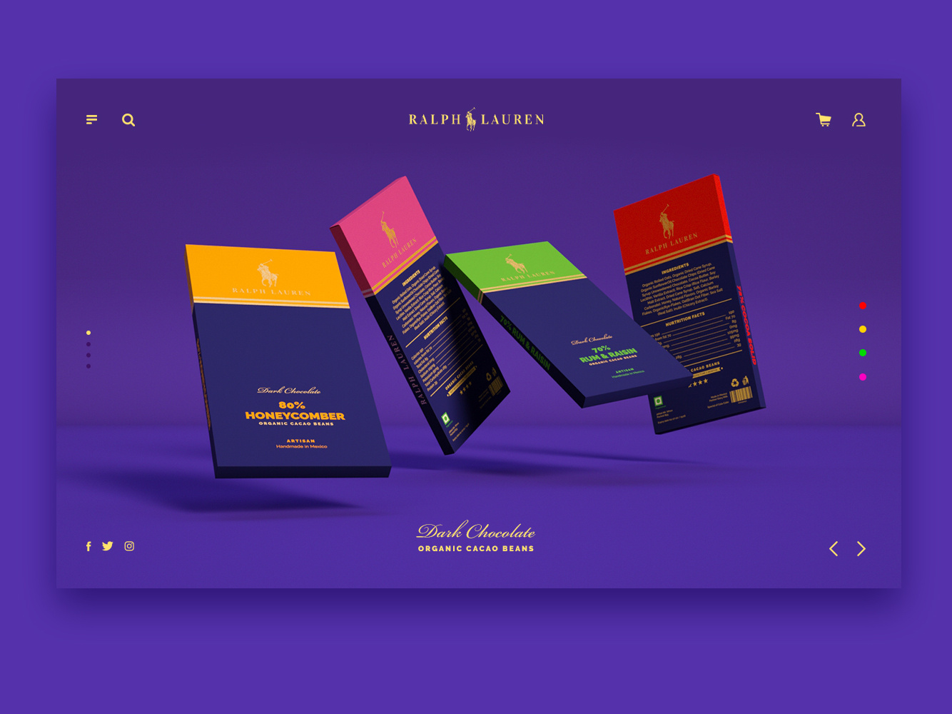 Ui Design - Ralph Lauren Dark Chocolate by Saurav Sahu on Dribbble