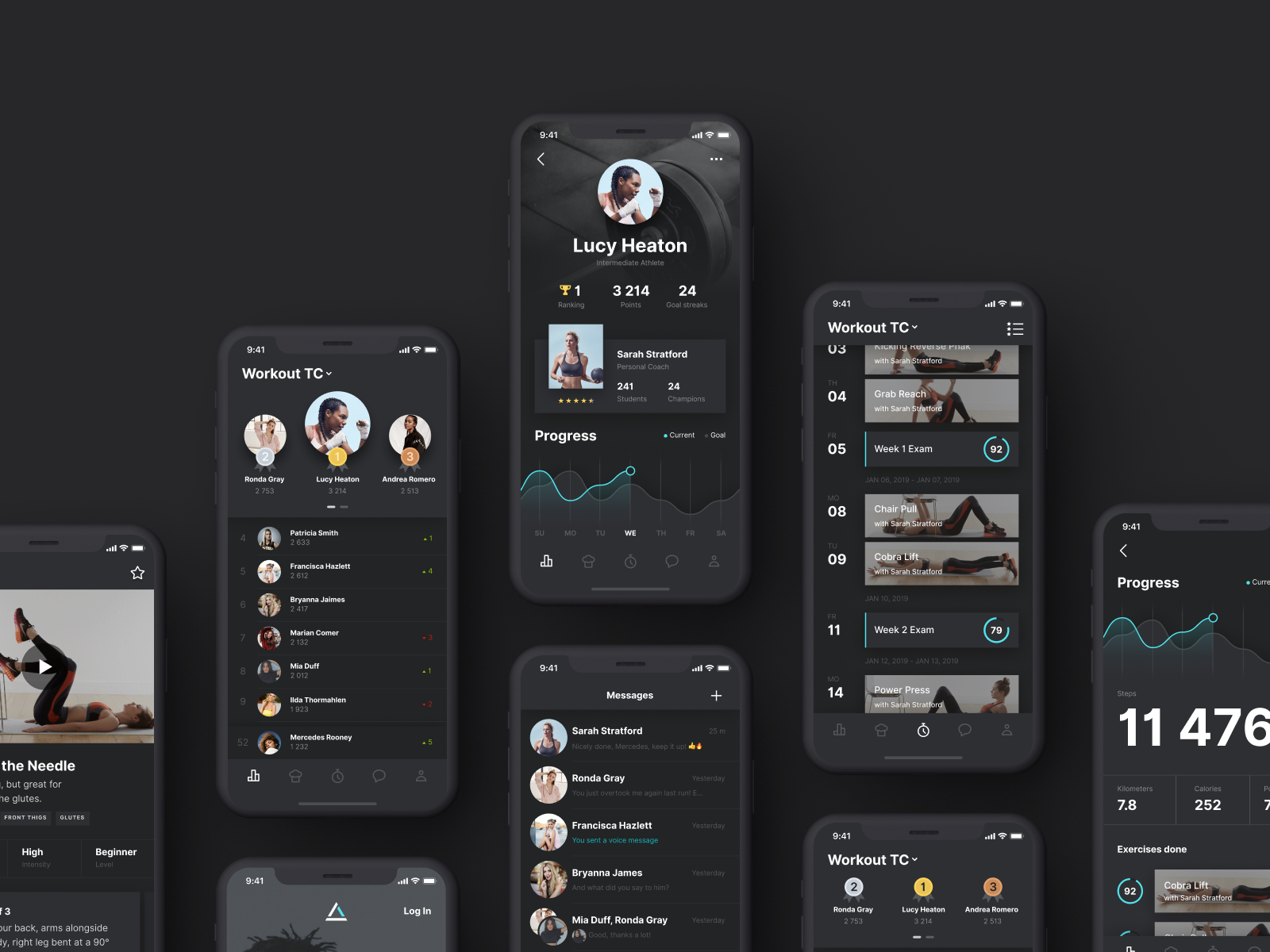 Fit-In-Turn App Concept Screens by Shakuro on Dribbble