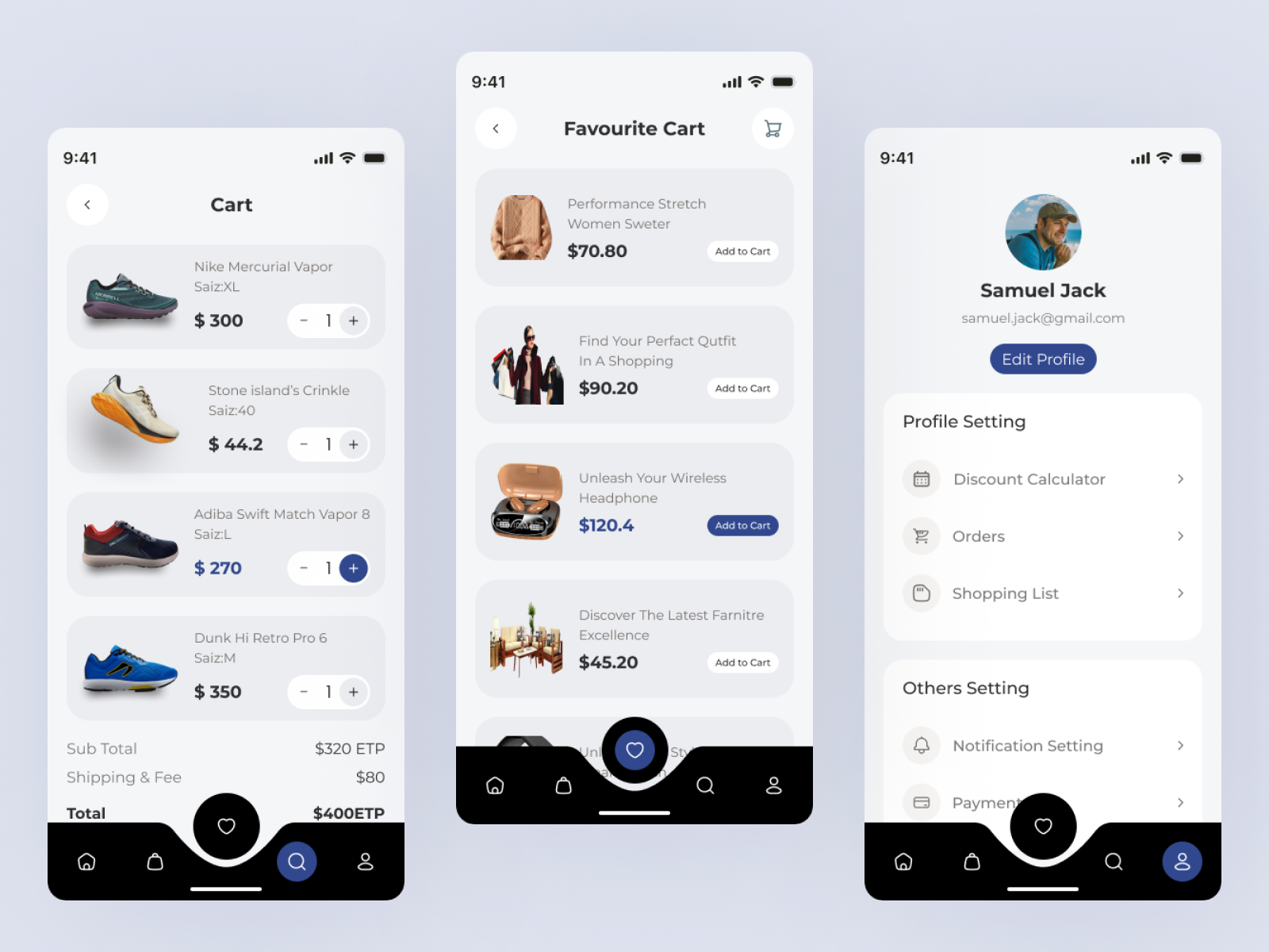 E Commerce Mobile App Design by UIX Maruf Hossen on Dribbble