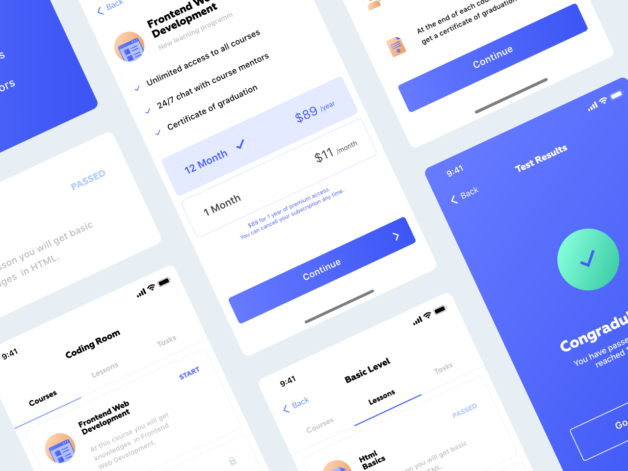 Code Learning App by Eugene Lazarev on Dribbble
