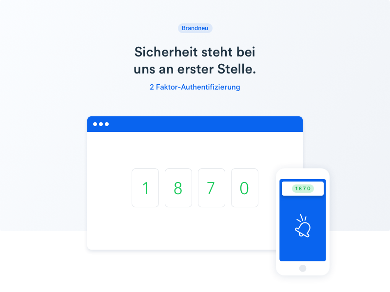 Newsletter Graphic - 2 Factor Authentication by Daniel Menius on Dribbble