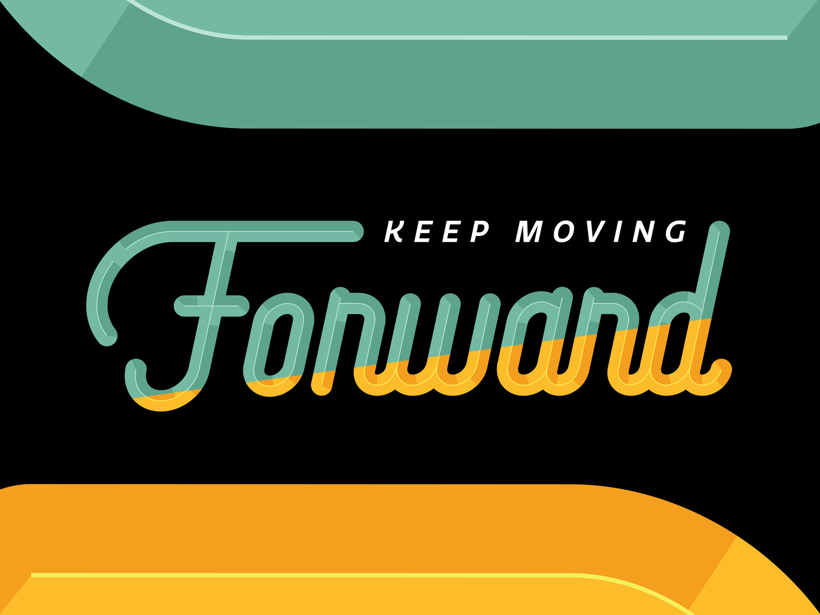 Forward custom lettering by Austin Hassebroek on Dribbble