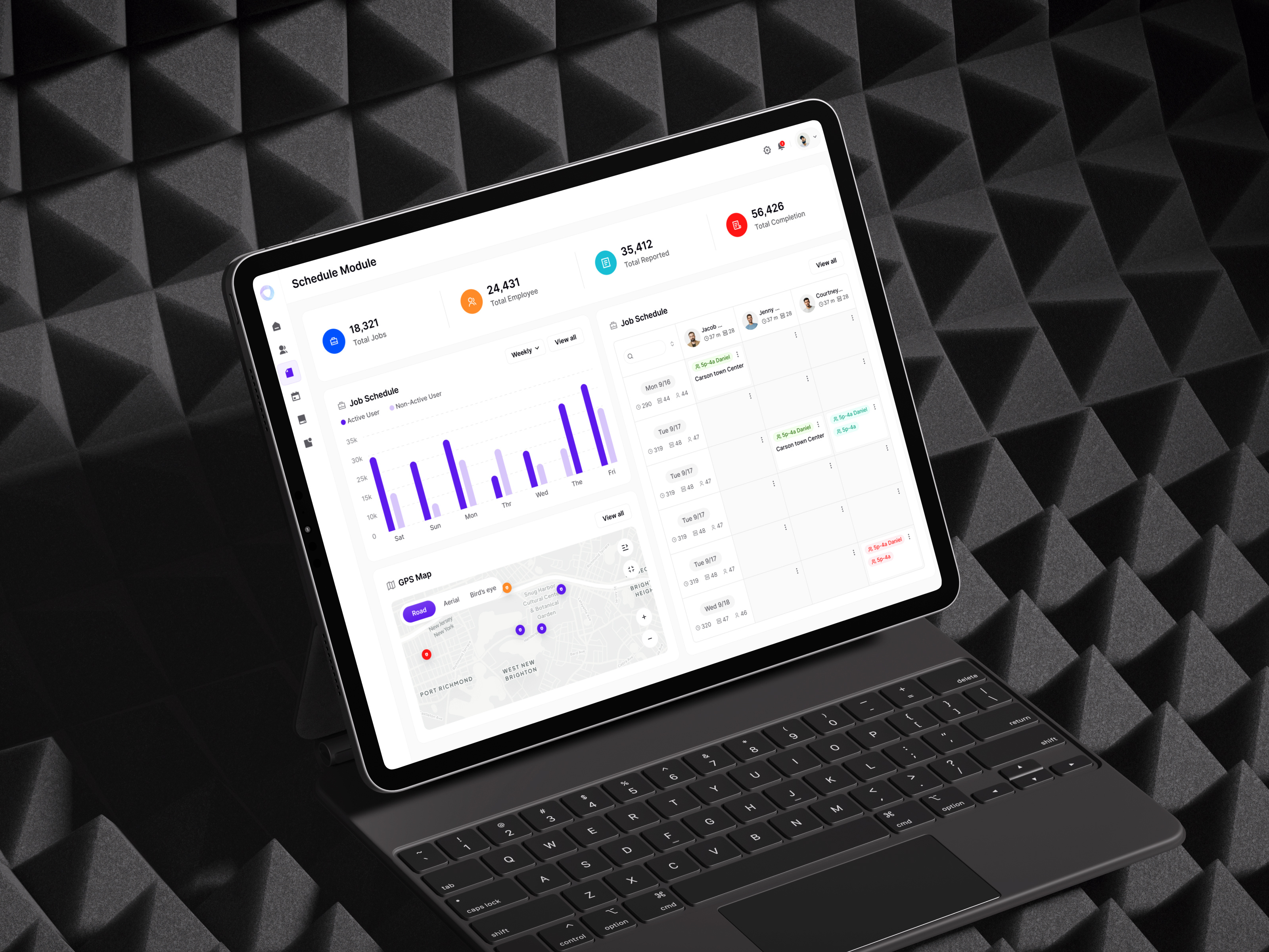 Safetac - Schedule Module Overview Dashboard by Shahid Miah UI UX ...