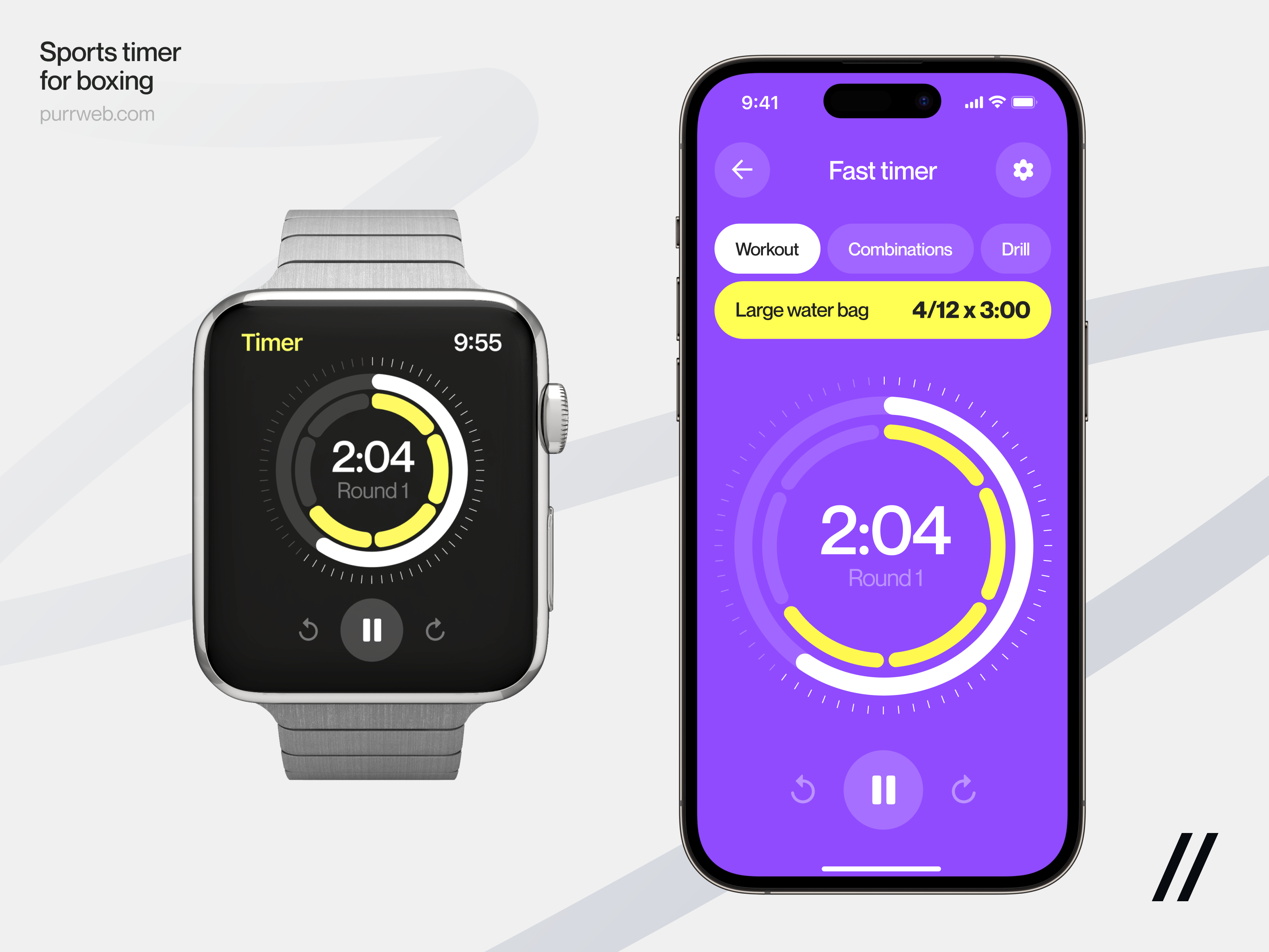 Fitness Timer Mobile iOS App by Purrweb UI/UX Agency on Dribbble