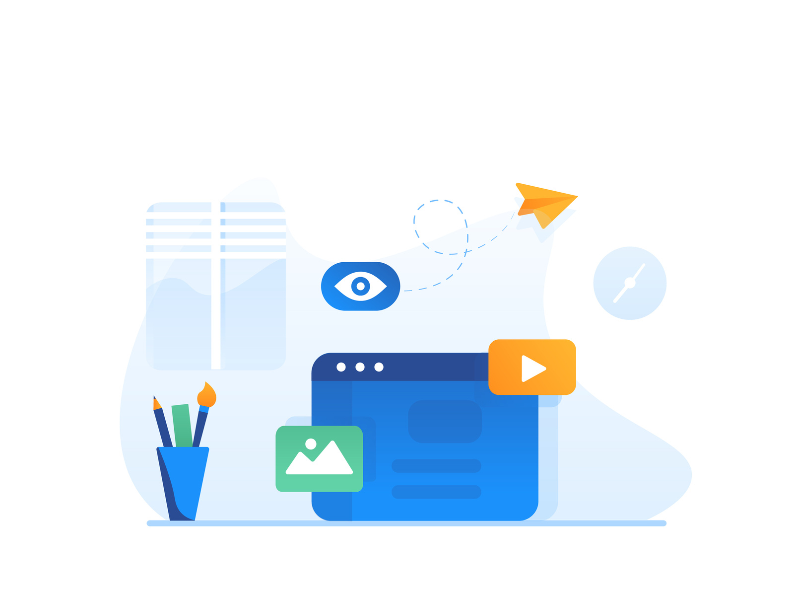 web illustation! by Marwan Mouatassim on Dribbble
