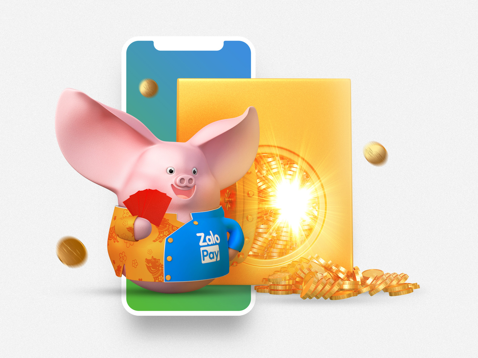 ZaloPay - "Tet" Campaign 2019 - "Heo Chiêu Tài" Level 5 by Sanh Nguyen ...