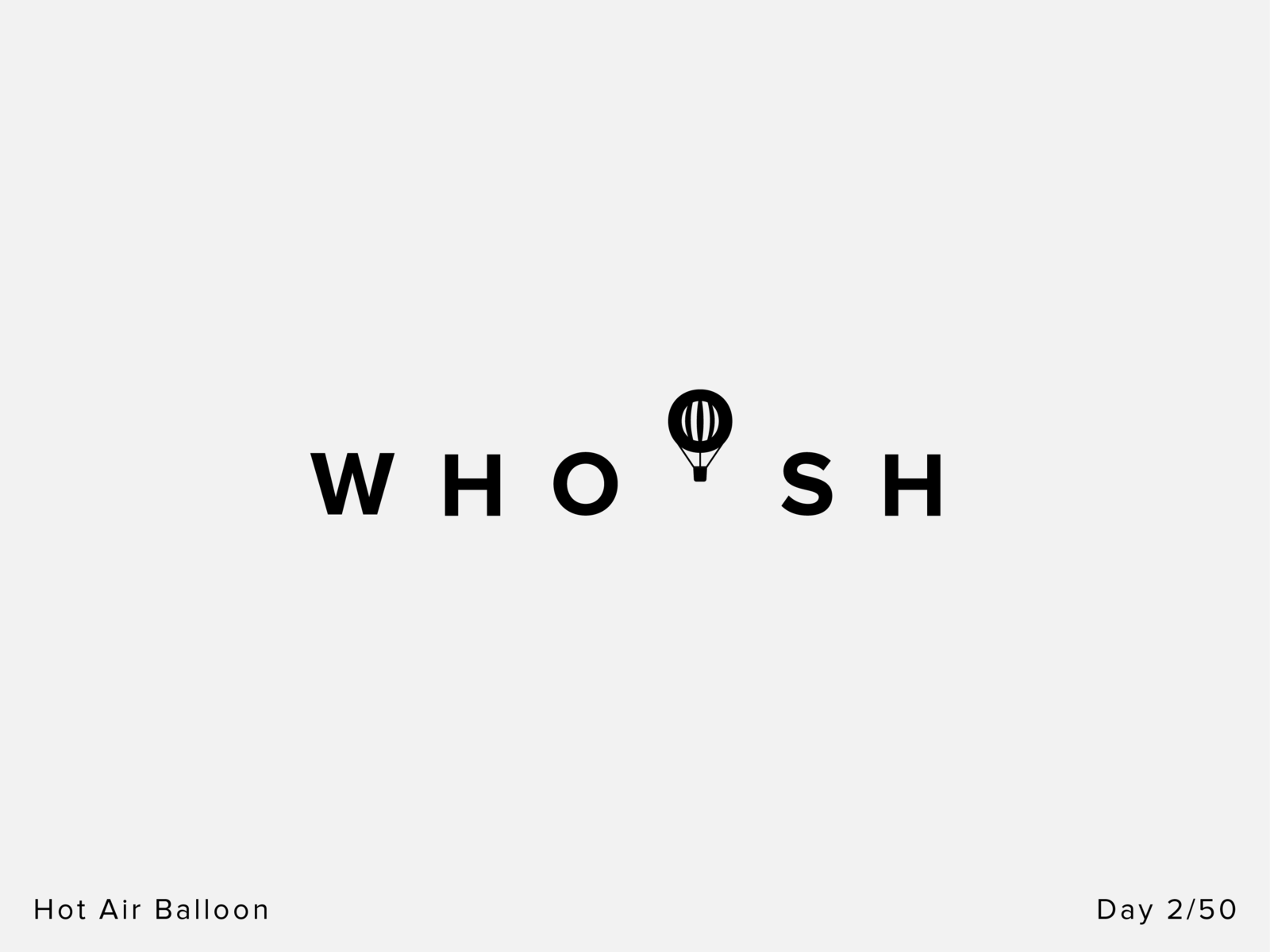Whoosh - day 2 - Daily Logo Challenge by Typefool on Dribbble