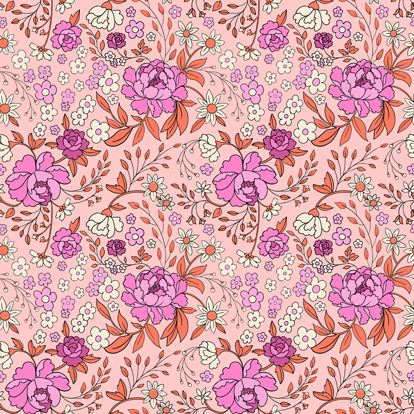 Garden Floral Pattern by Melanie Hodge on Dribbble
