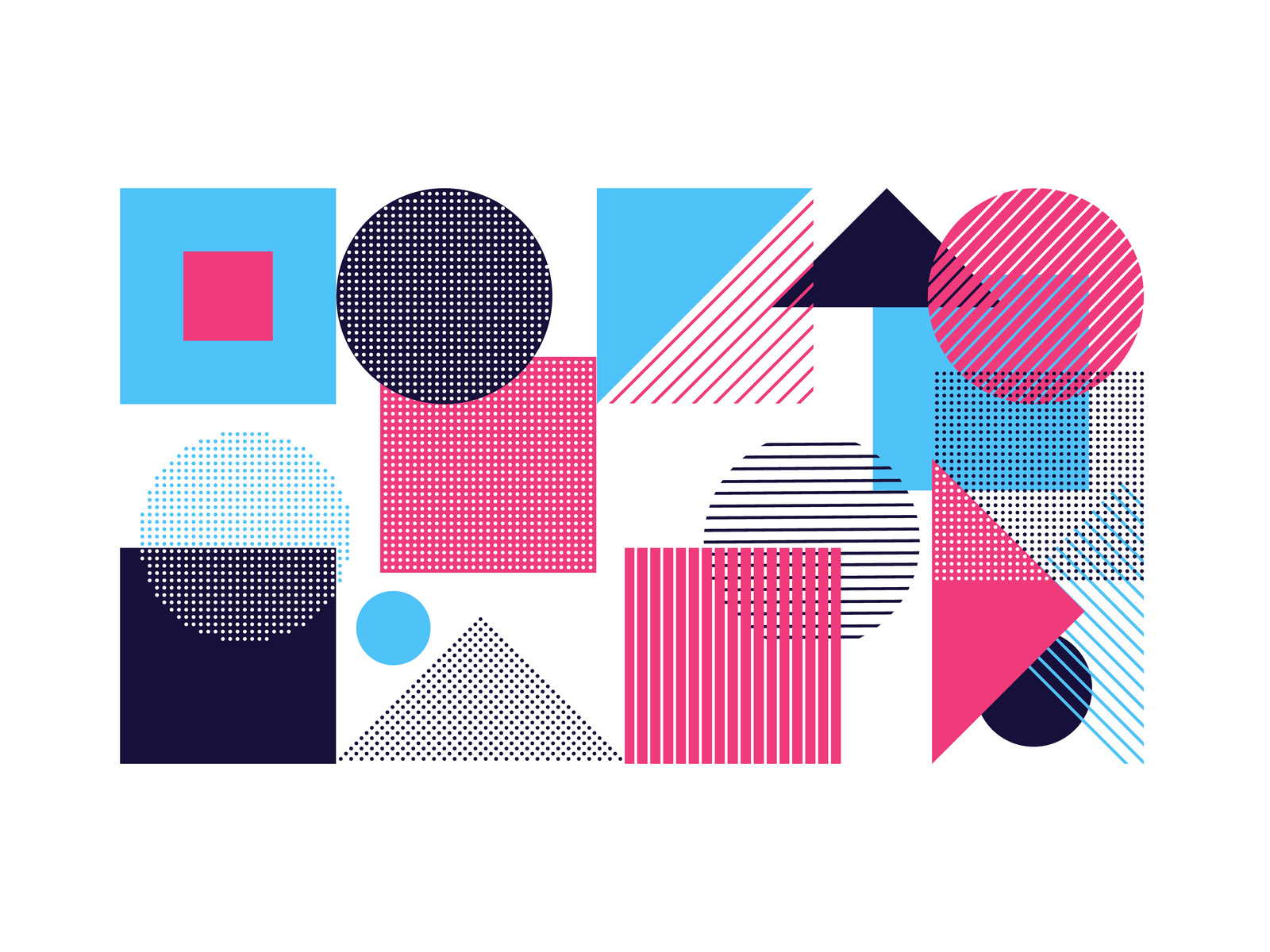Abstract geometric shapes simple minimal background pattern by ...