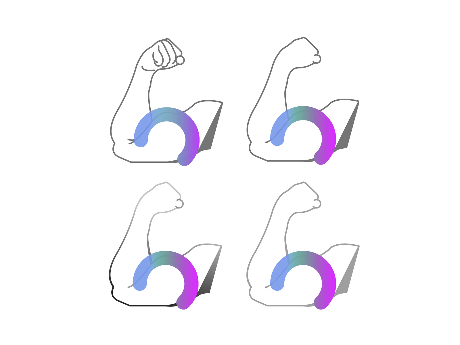Arm workout icon by Hamish Coventry on Dribbble