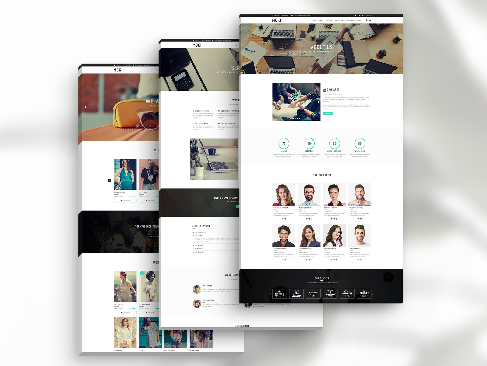 Moki - Multipurpose 126 PSD Template Showcase 87 by Mai Xuan Man on ...