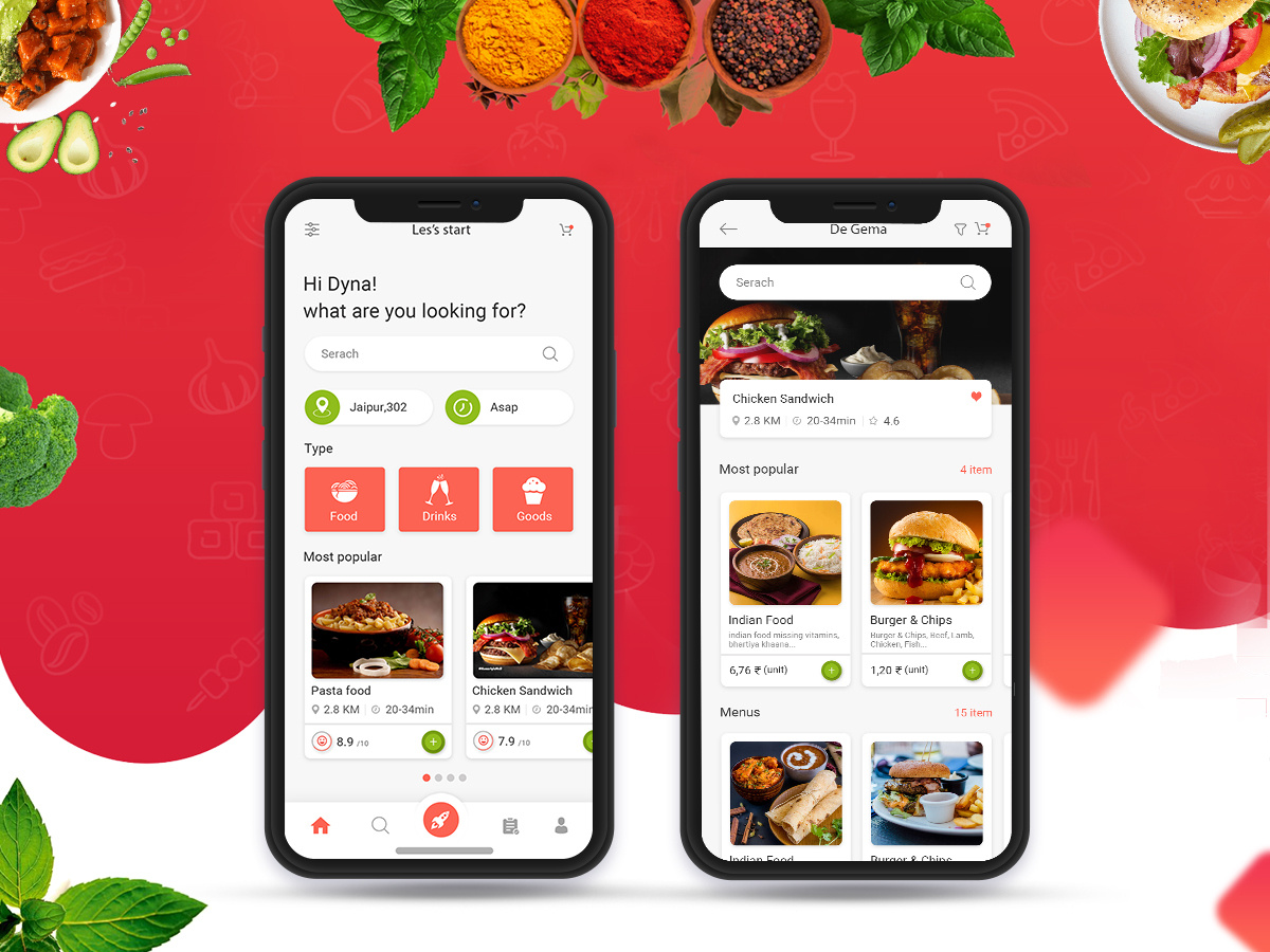 Fresh Food UI Concept Design PSD by Idhyha AI on Dribbble