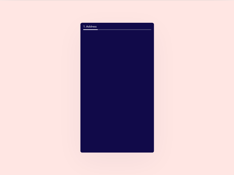 Address input process by Martynas on Dribbble