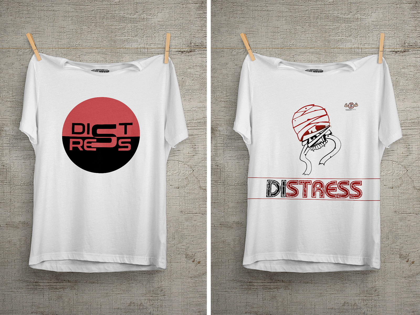 Distress T Shirt Design by TeeStation on Dribbble