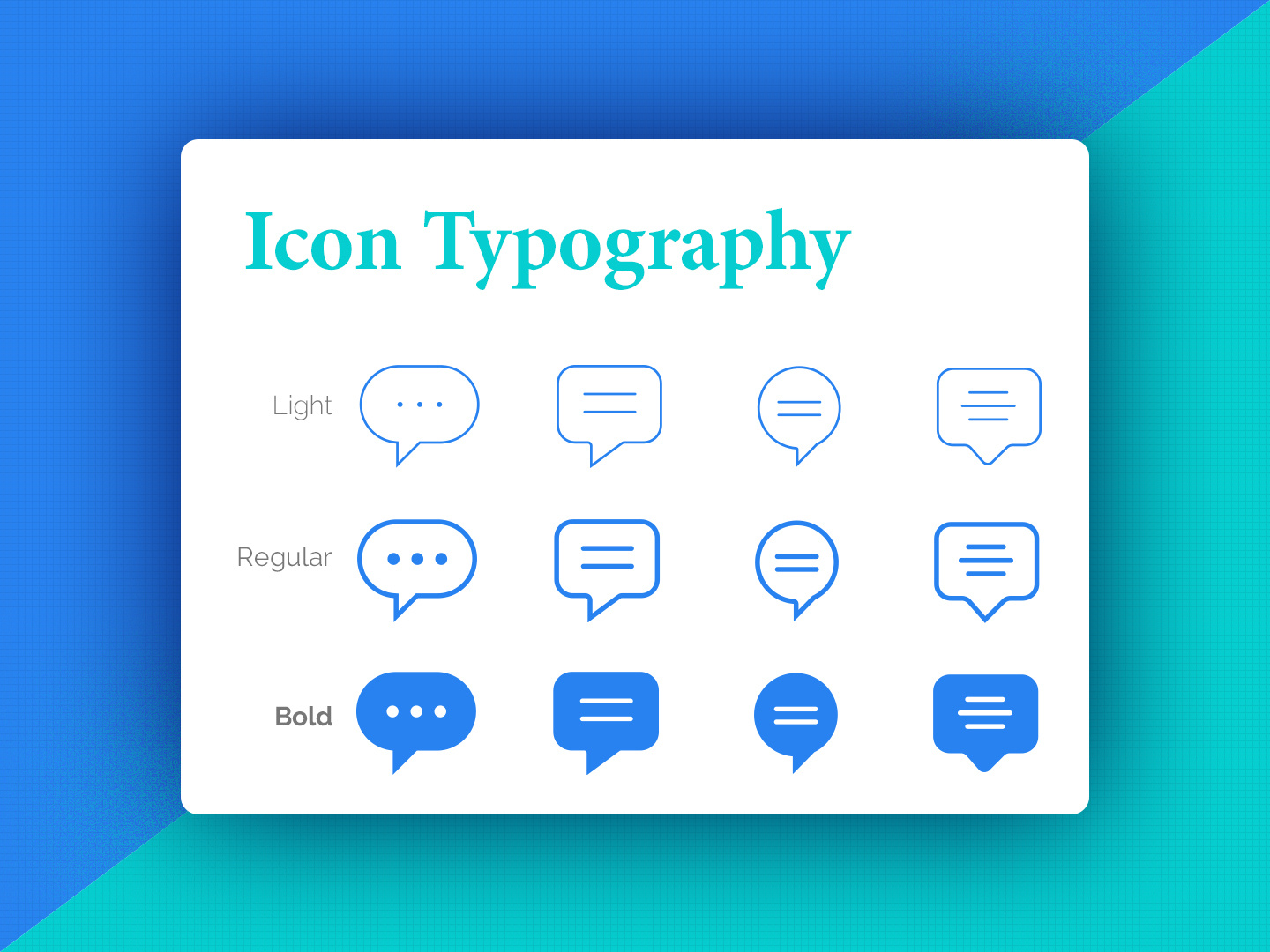 Icon Typography by Hardik Padaliya on Dribbble