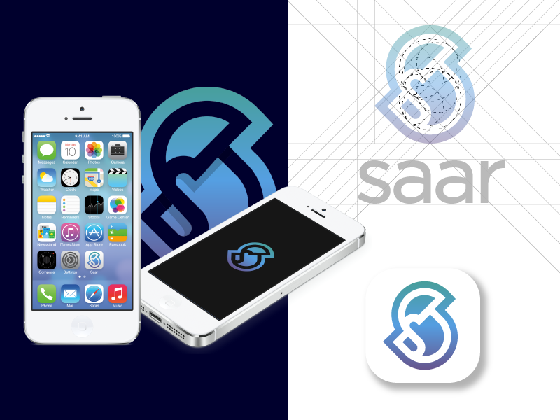 Saar | Logo & App icon by Antonio Calvino on Dribbble