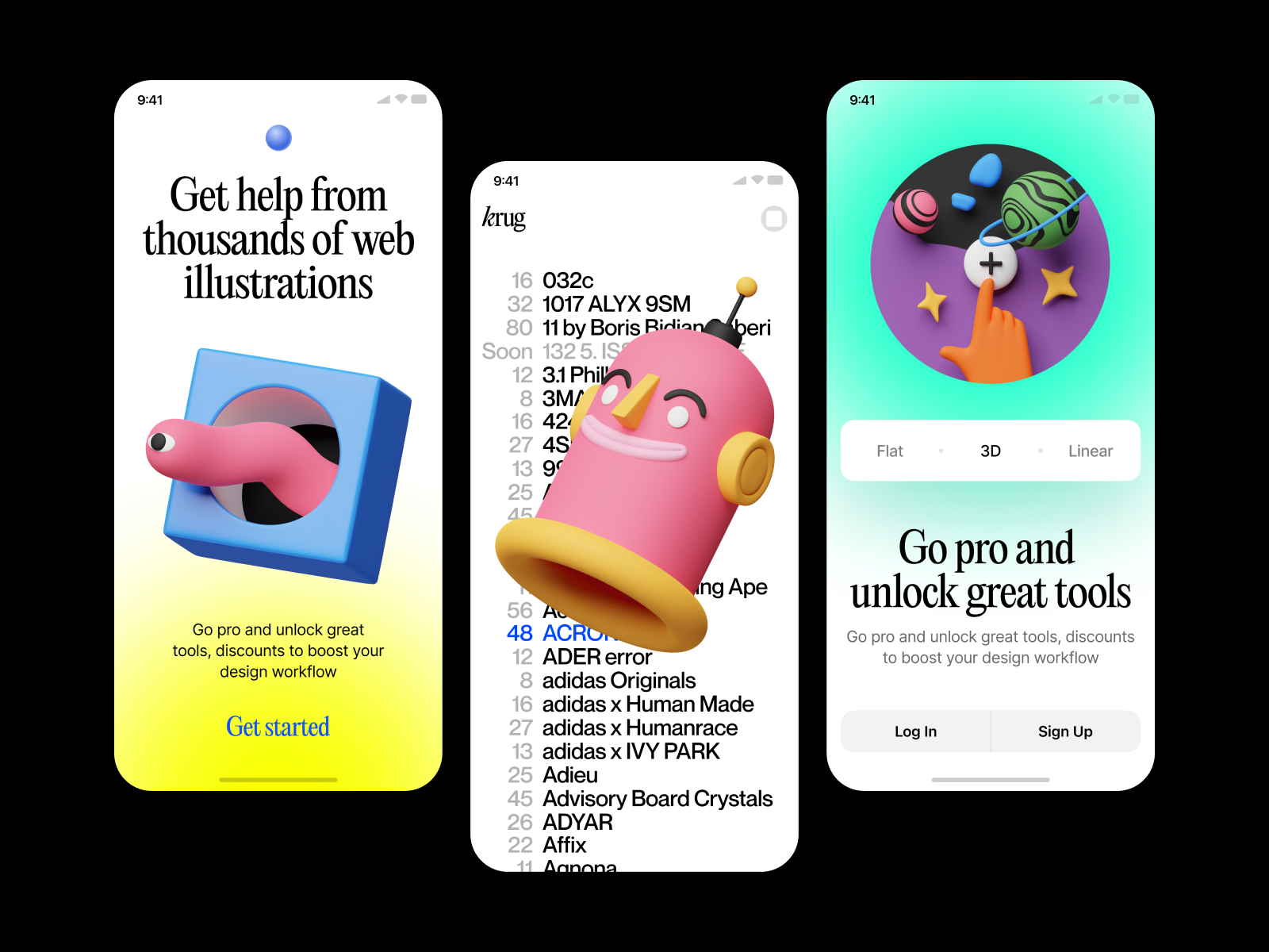 Unco 3D illustrations 🤩 by Craftwork Studio for Craftwork on Dribbble