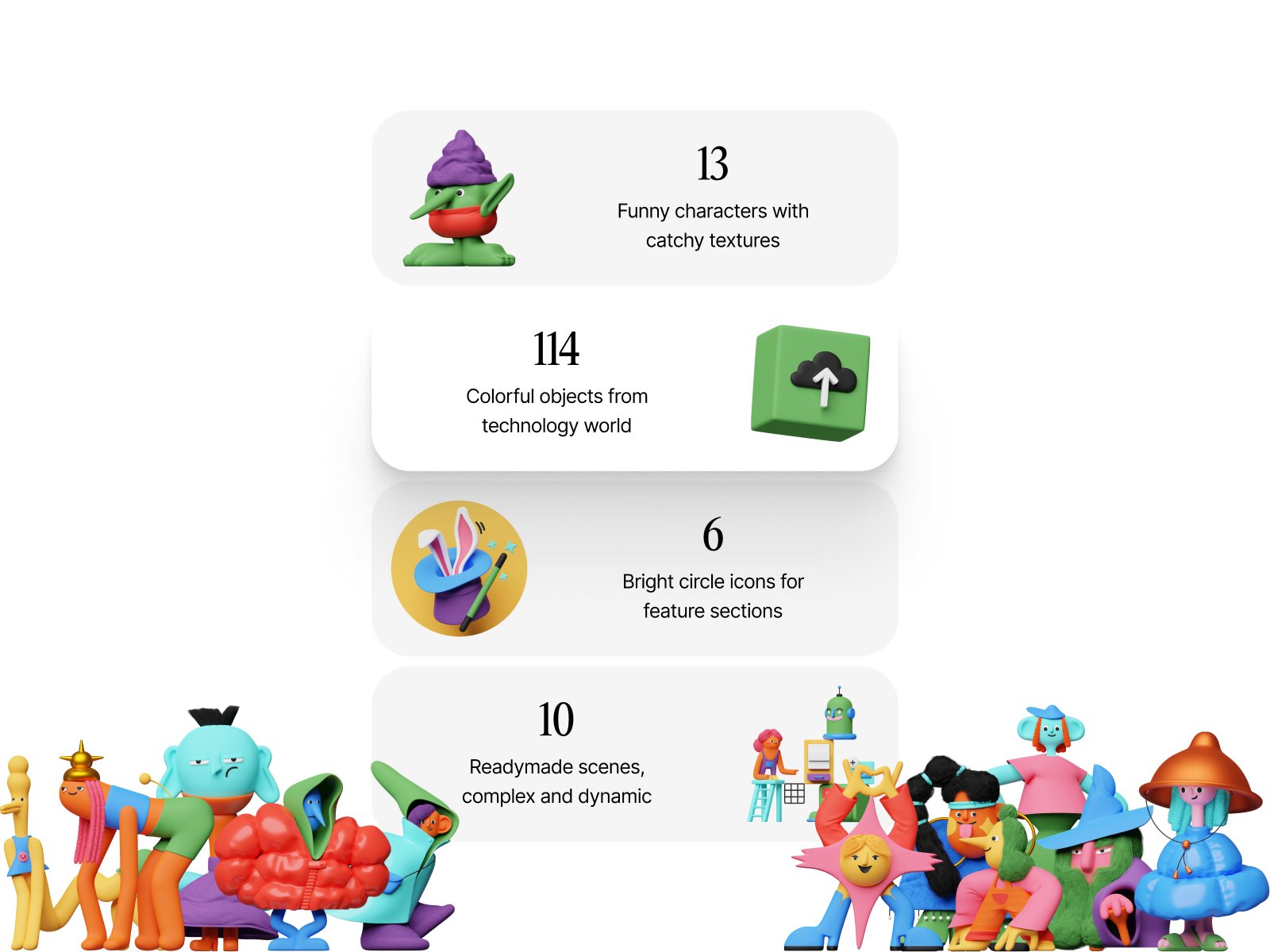 Unco 3D illustrations 🤩 by Craftwork Studio for Craftwork on Dribbble