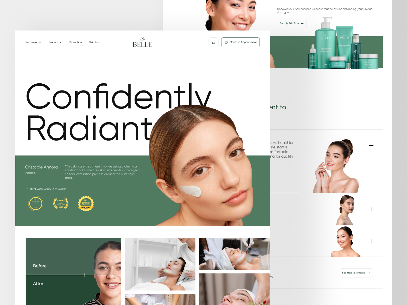 La Belle - Website by Pixelz Design for Pixelz on Dribbble